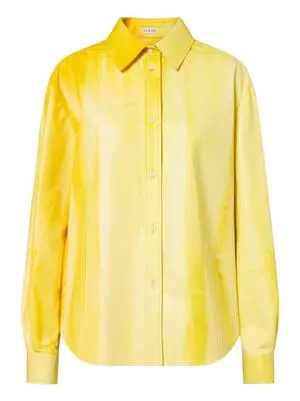 Loewe Lamb Leather Shirt - Yellow