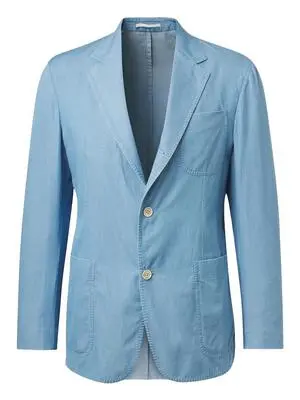 Dunhill Cotton Suit Jacket - Blue