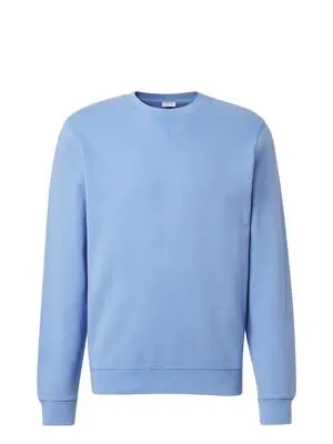 Sunspel Cotton French Terry Sweatshirt - Blue