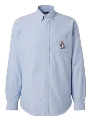 Polo Ralph Lauren Embroidered Cotton Shirt - Blue