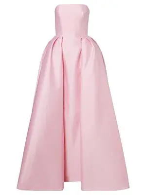 Monique Lhuillier Strapless Bustier Gown - Pink