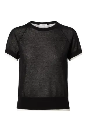 Vince Cotton-blend T-shirt - Black
