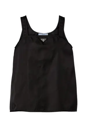 Prada Recycled Polyamide Logo Top - Black