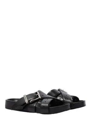 Balenciaga Leather Mules - Black