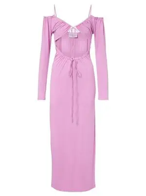 Attico Cutout Maxi Dress - Pink