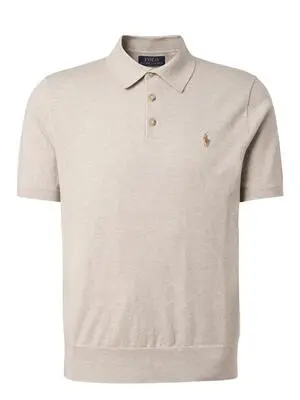 Polo Ralph Lauren Short Sleeve Cotton Polo Shirt - Beige