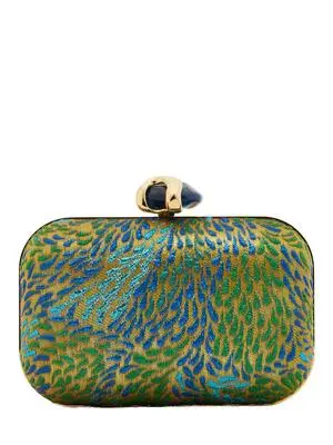 JIMMY CHOO Cloud Brocade Clutch - Multicoloured