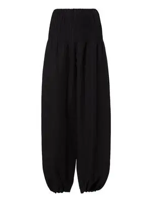Vince Cotton, Rayon, And Linen Balloon Pants - Black