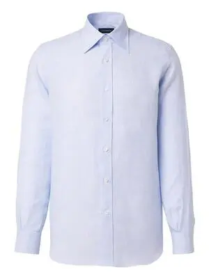 Thom Sweeney Linen Shirt - Blue