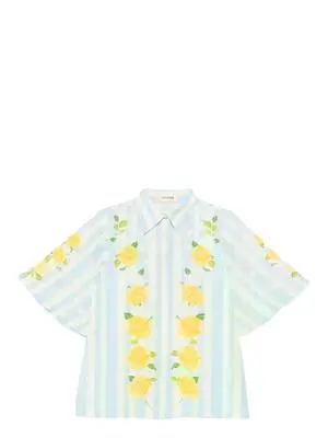 Verandah Striped Shirt - Blue