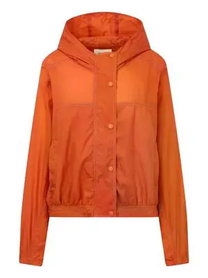 STUDIO TOMBOY Hooded Contrast-stitch Oversized Jacket - Orange