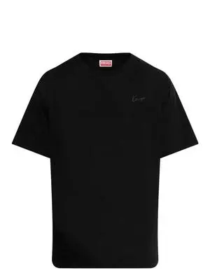 Kenzo Signature Logo-embroidered T-shirt - Black