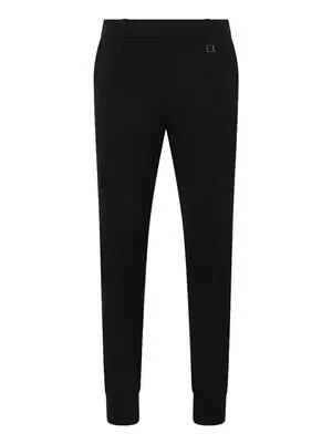 WOOYOUNGMI Tailored Trousers With Elasticated Cuffs - Black