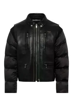 Undercover Quilted Sleeve Panelled Jacket - Black