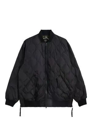 Taion Ma-1 Quilted Bomber Jacket - Black