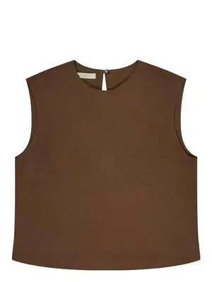 GLANSHIRT Sleeveless Blouse - Brown