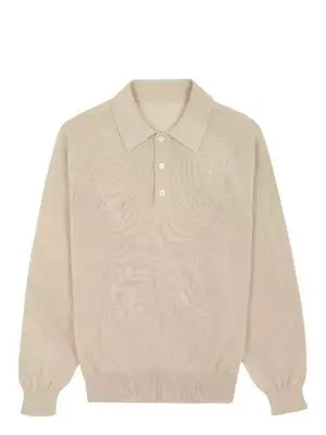 FORTELA Bennet Long-sleeved Polo Shirt - Neutrals