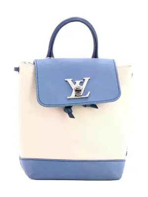 LOUIS VUITTON Lockme Leather Mini Backpack - Blue
