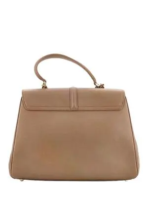 Celine Celine 16 Top Handle Bag In Grained Calfskin Neutrals