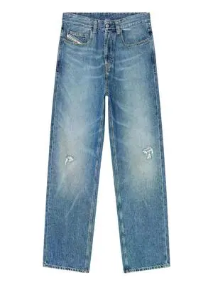 DIESEL® 2001 D-macro Relaxed-fit Denim Jeans - Blue