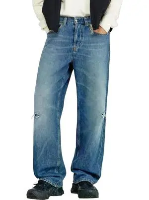 DIESEL® 2001 D-macro Relaxed-fit Denim Jeans - Blue