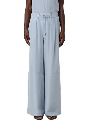 ALYSI Wide Leg Pants - Blue