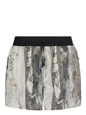 Reese Cooper Graphic-print Woven Running Shorts - Tree Bark