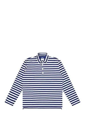 JUNYA WATANABE COMME DG Striped Long-sleeved Cotton Polo Shirt - Multi
