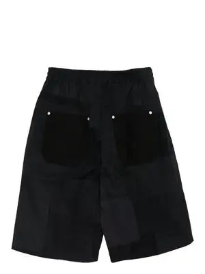 Comme Des Garçons Patchwork Drawstring Shorts - Black