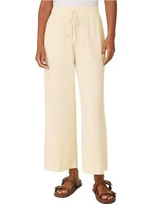 Splendid Supersoft Crop Wide Leg Pant - Yellow