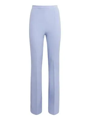 Safiyaa Alexa Flared Crepe Trousers - Blue