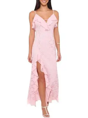 PETAL & PUP Jamielee Lace Maxi Dress - Pink