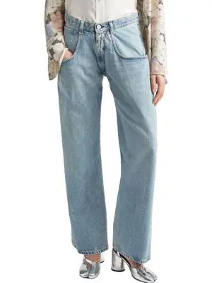 MAISON MARGIELA Straight Leg Jeans - Ice Blue