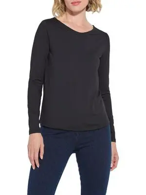 Lyssé Essentials Long Sleeve T-shirt - Black