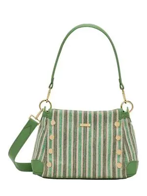 HAMMITT Medium Bryant Shoulder Bag With Stud Embellishments - Pickle Stripe/gold