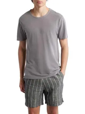 ALEX CRANE Organic Cotton Crewneck T-shirt - Silver