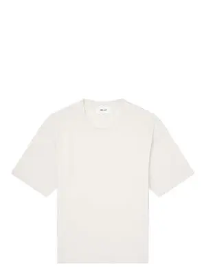 Nn07 NN07 - Ryan Knitted Cotton And Linen-Blend T-Shirt - Men - Neutrals - S Ecru
