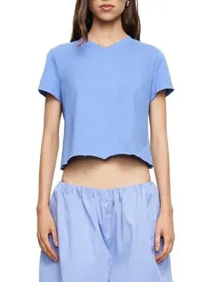 Lioness North Light Cotton Crop T-shirt - Persian Jewel