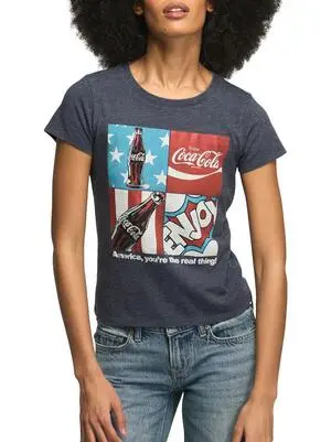Lucky Brand Coca-cola Americana Graphic T-shirt - Total Eclipse