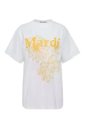 Mardi Mercredi Triple Flower T-shirt - White