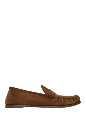 SAINT LAURENT Saint Laurent Suede Penny Loafers
