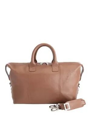 ROYCE NEW YORK ROYCE New York Executive Overnight Travel Duffel Bag Tan