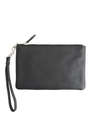 ROYCE NEW YORK ROYCE New York Zippered Wristlet Wallet In American Nappa Leather