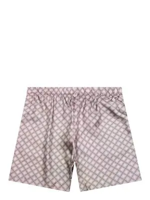 John Elliott Printed Silk Shorts - Neutrals