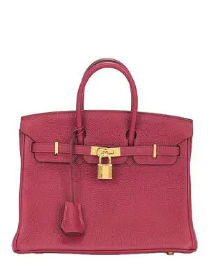 Undefined Hermes Togo Birkin 25 Handbag - Bordeaux