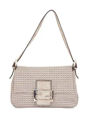 FWRD RENEW Fendi Mini Mama Baguette Shoulder Bag - Silver
