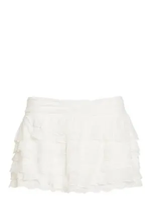 AMANDA UPRICHARD Dallas Ruffle Lace Skort