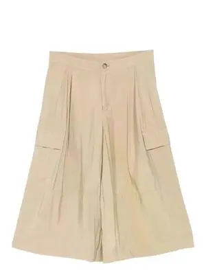 LAUREN MANOOGIAN Pleated Cargo Shorts - Neutrals