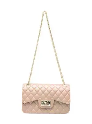 MARC ELLIS Flat Falcon Quilted Logo-plaque Cross Body Bag - Pink