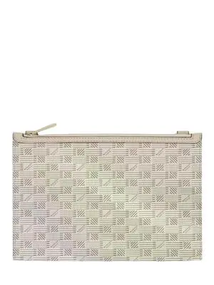 Moreau Saint Multiple Monogram-pattern Clutch Bag - Neutrals